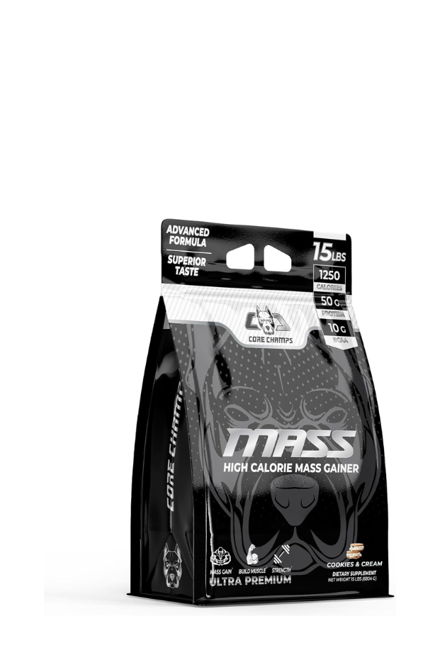 CORE CHAMPS MASS Gainer - 15 LBS Cookies & Cream – Body Armor