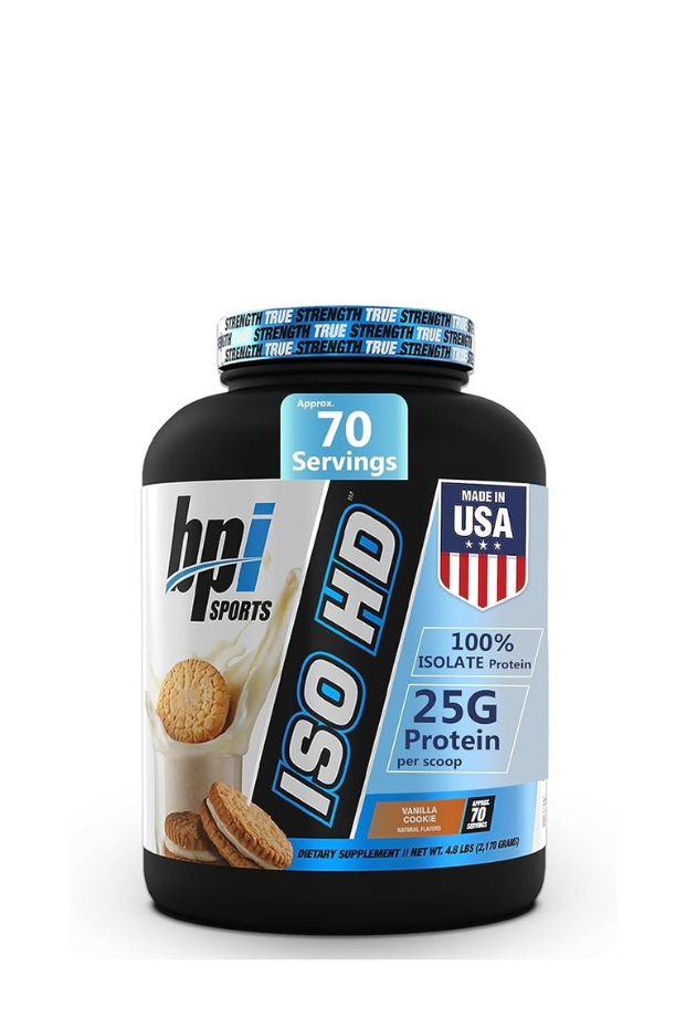 BPI Sports ISO HD Whey Protein Isolates Muscle Growth, 4.8 lb – Body Armor